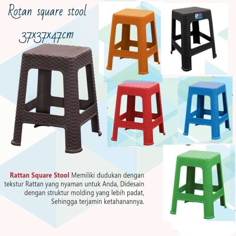Jual kursi baso plastik rotan / bangku plastik rotan di Seller ...