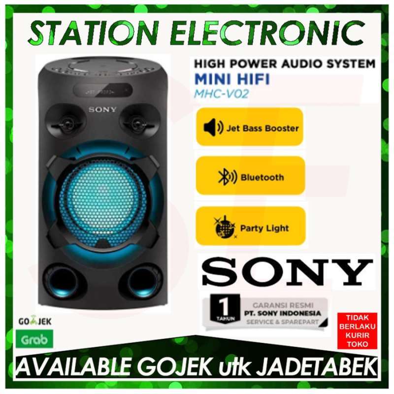 Jual Sony Mhc-v02 High Power Bluetooth Audio System Speaker Mhcv02 Di ...