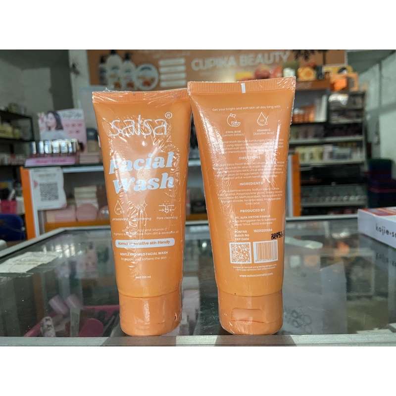 Jual cu.x -- salsa facial wash -- salsa gentle and mild facial wash 100 ...
