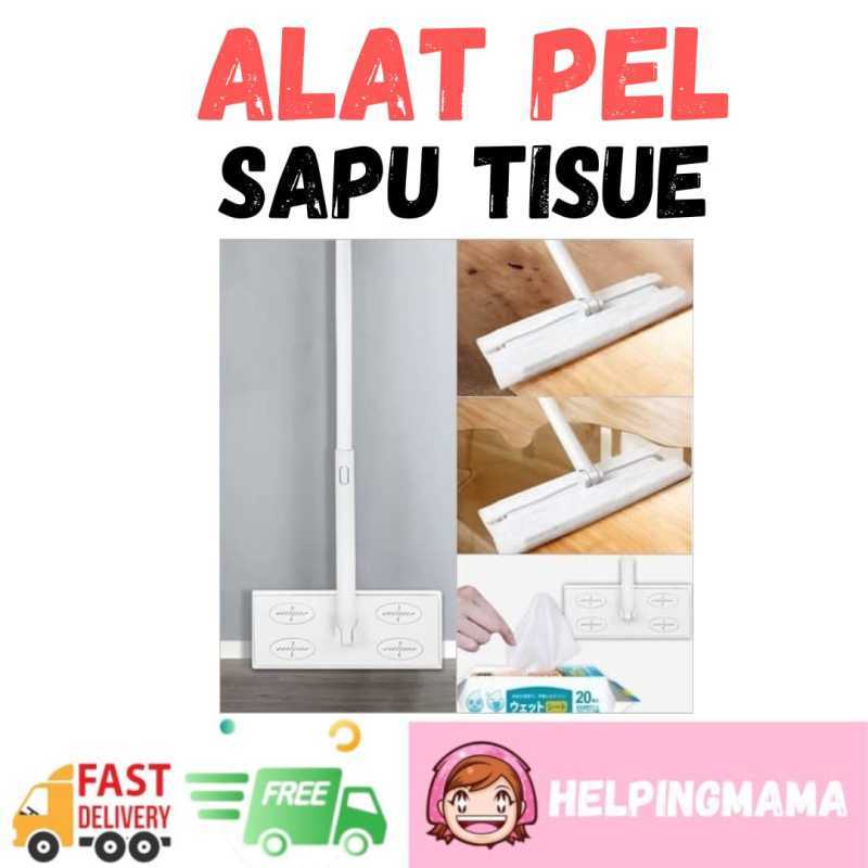 Jual Alat Sapu Tisu Tongkat Pel Lantai Debu Basah Kering Refill ...