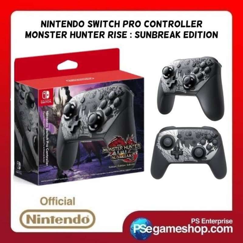 Jual Nintendo Switch Pro Controller Monster Hunter Rise Sunbreak ...