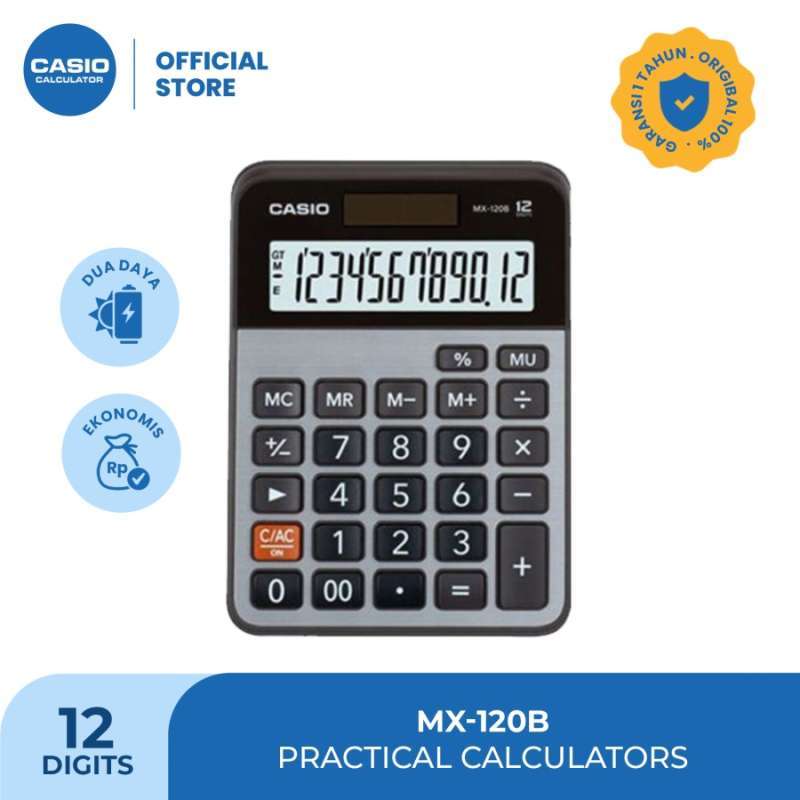 Promo Casio Value Series Calculator MX-120B Diskon 20% di Seller ...