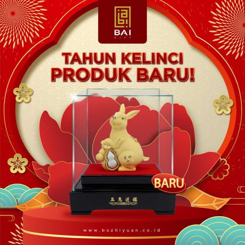 Jual Bai Gift Patung Shio Kelinci Hadiah Imlek 2023 Patung Kelinci Giok ...