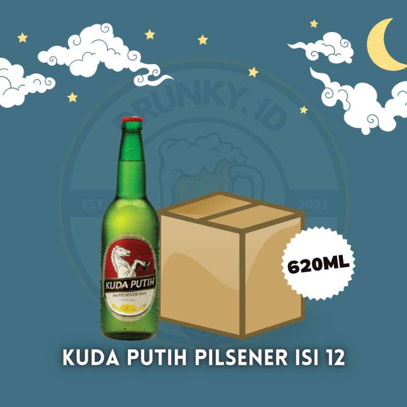 Jual Bir Kuda Putih - Pale Lager Beer - @12 botol per box dus di Seller ...