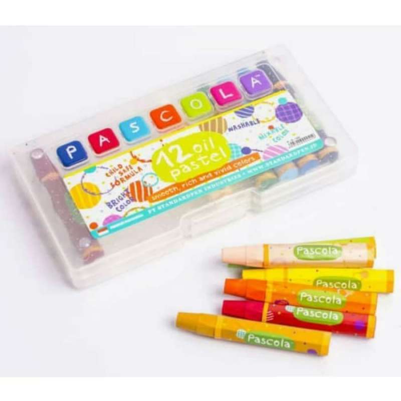 Promo Crayon Pascola 12 warna oil pastel - Multicolor Diskon 40% di ...