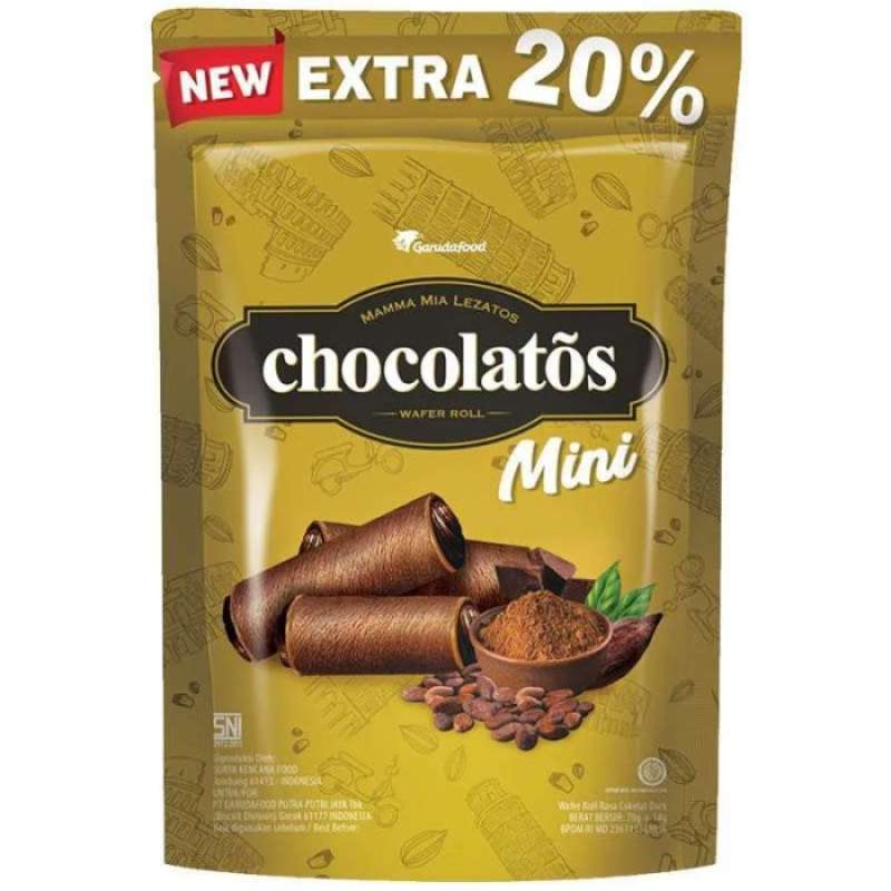 Promo Chocolatos Mini Wafer Roll Pouch 84Gr Diskon 5% di Seller Suzuya ...