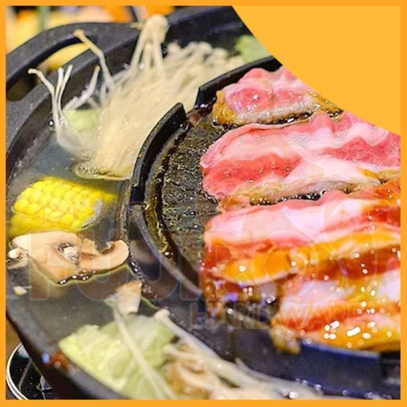 Promo BULGOGI 2 IN 1 Mookata Grill Pan Steam Boat Shabu shabu hot pot ...