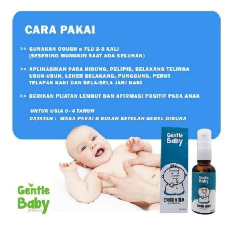 Jual Gentle Baby Cough & Flu Essential Oil Minyak Bayi Obat Batuk Pilek ...