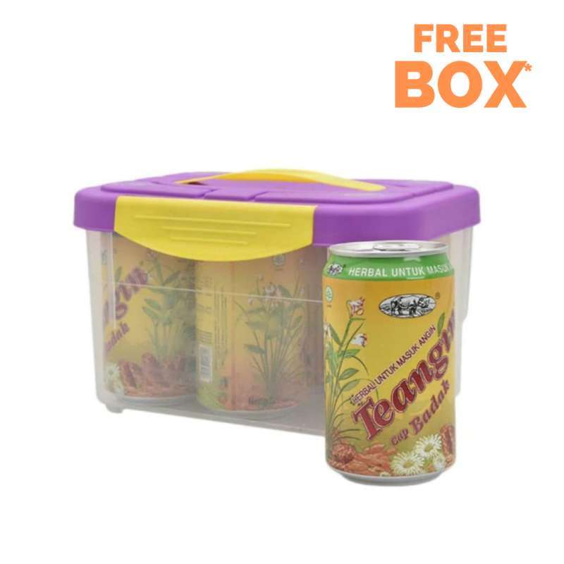 Jual Teangin Kaleng 320ml - Isi 6 Kaleng / Minuman Teh FREE BOX / Jamu ...