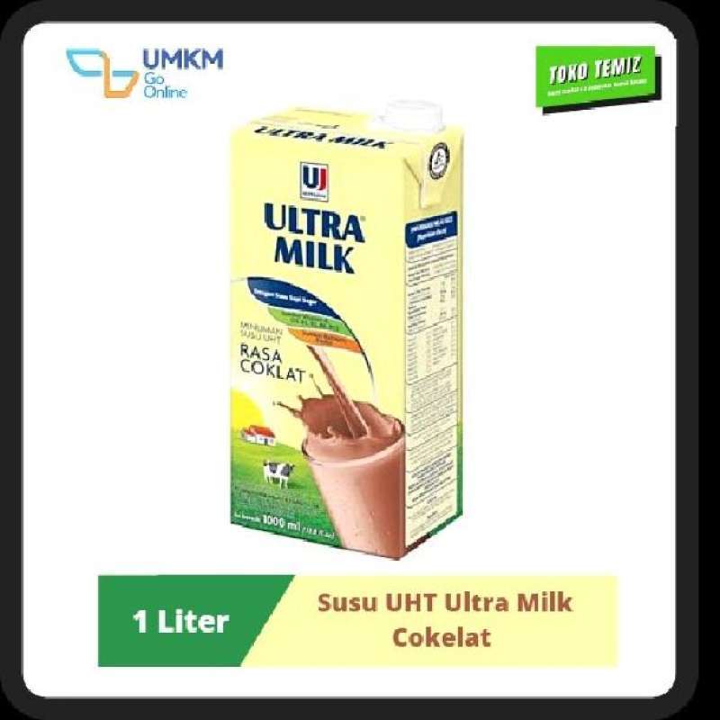 Jual Ultra Milk Susu UHT Rasa Coklat 1 Liter / 1000 Ml di Seller Toko Temiz - Penjaringan Sari ...