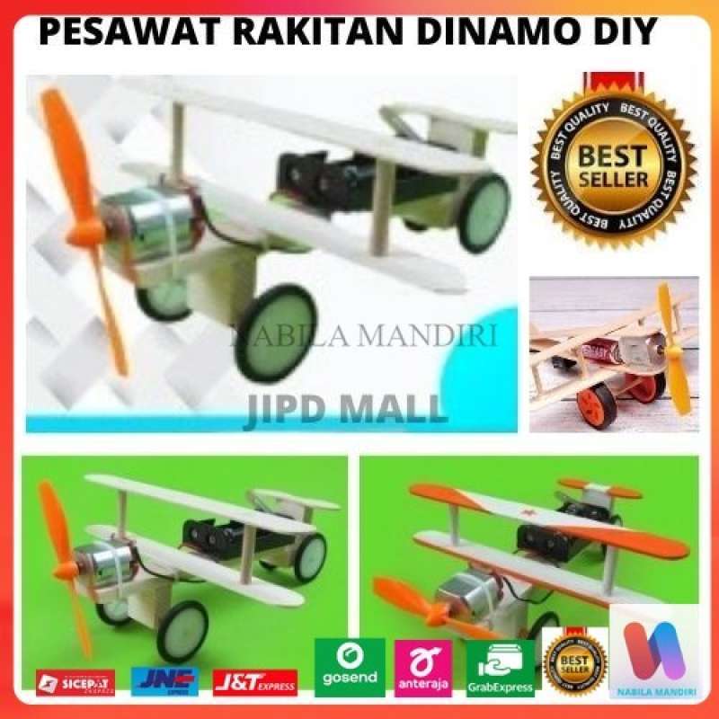 Promo Mainan Pesawat Rakitan Mesin Dinamo Elektronik Diy 111124 Diskon ...