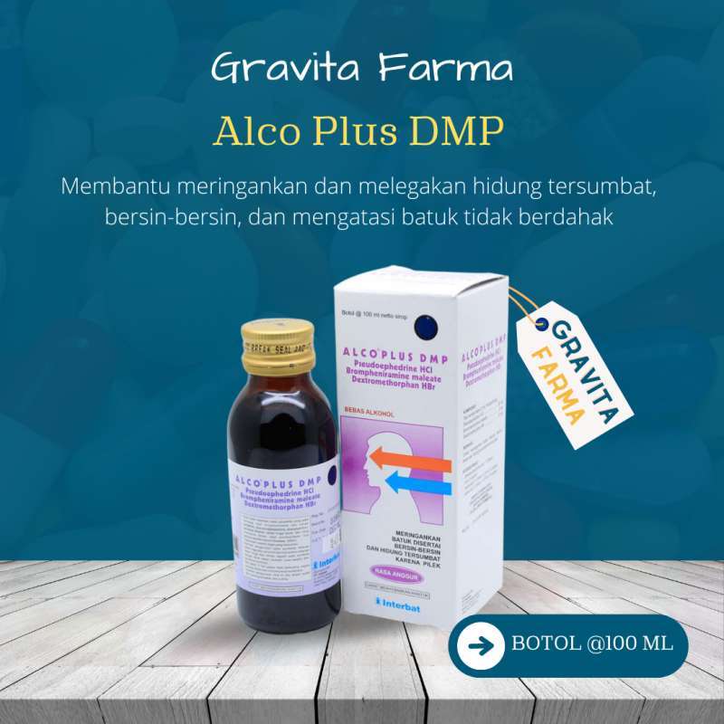 Jual ALCO PLUS DMP SIRUP 100 ML di Seller Apotek Gravita Farma ...