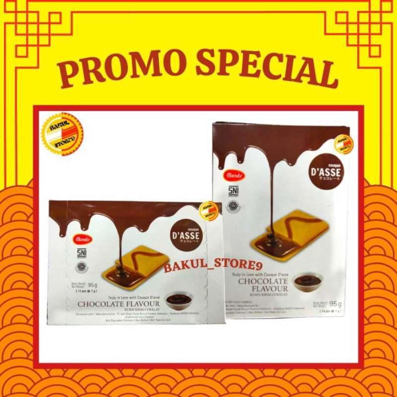 Jual Monde D'asse Cookies Rasa Coklat 95gr Kukis Krim Coklat Di Seller ...