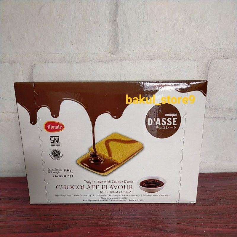 Jual Monde D'asse Cookies Rasa Coklat 95gr Kukis Krim Coklat Di Seller ...