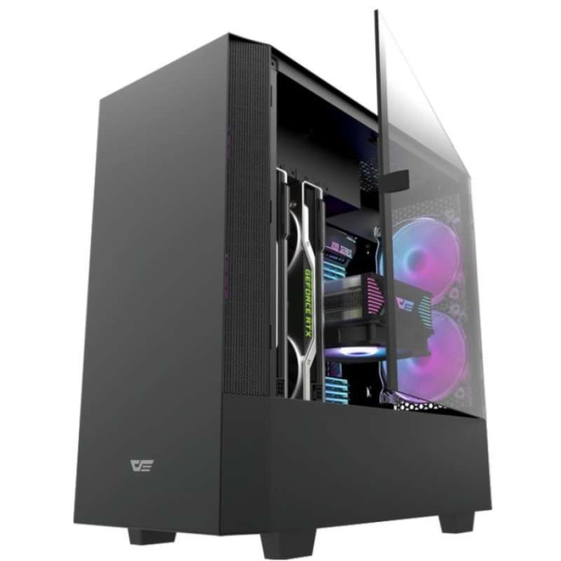 Promo Aigo Darkflash Dlv22 Black Luxury Middle Tower Tg Gaming Case ...