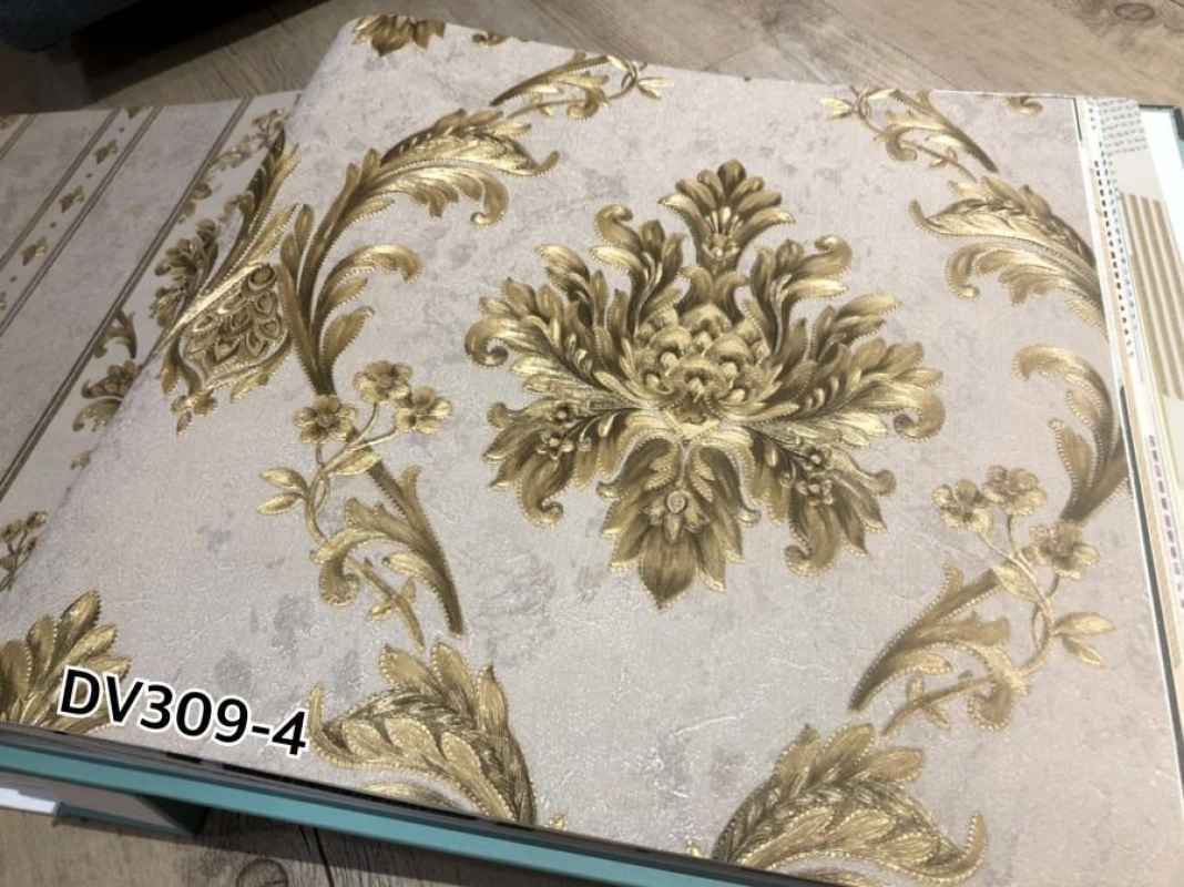 Jual Wallpaper Dinding Klasik Batik Gold Dasar Grey Abu Luxury Premium ...