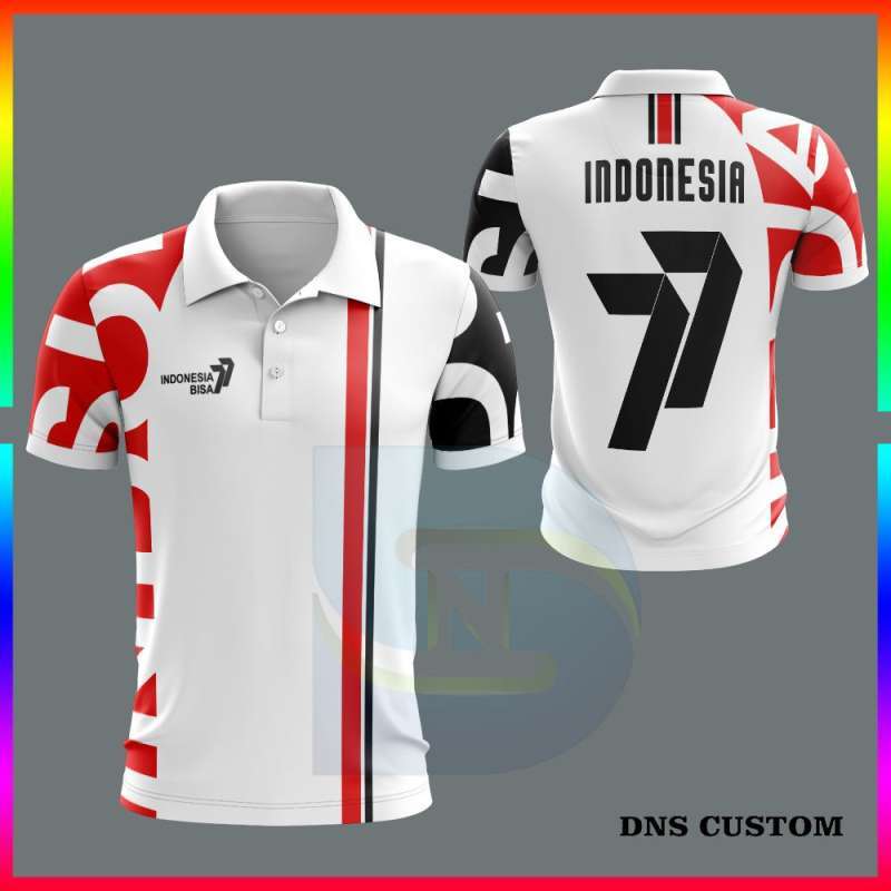 Jual Baju Kaos Pria 17 Agustus 2022 Fullprint HUT RI KE - 77 Tahun ...