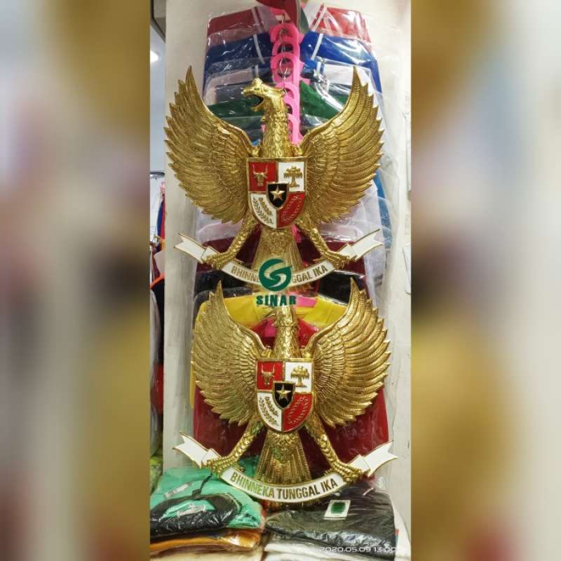 Promo Lambang Garuda Pancasila Kuningan Ukuran 40Cm Diskon 12% di ...