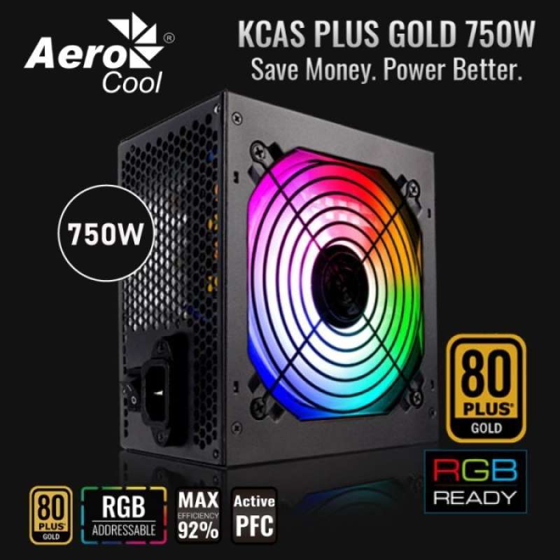 Promo Psu / Power Supply Aerocool Kcas 80 Plus Gold 750W A-Rgb / 750 Watt Diskon 12% di Seller ...