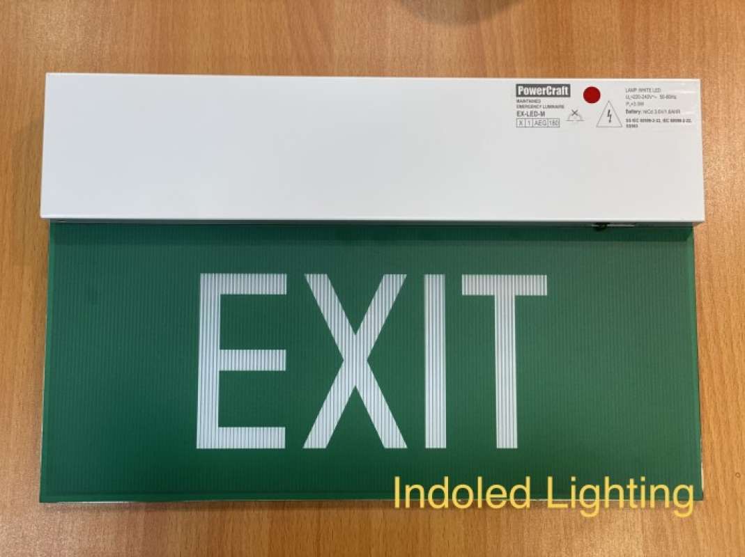 Jual lampu exit powercraft emergency lampu led exit double side ... Jual lampu exit powercraft emergency lampu led exit double side ...