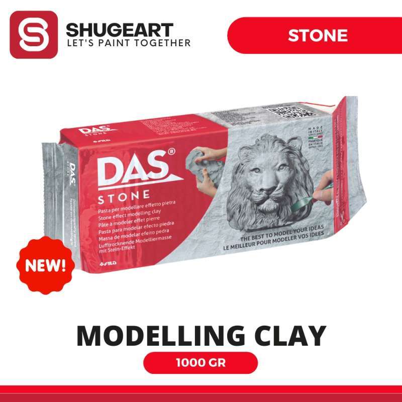 Jual DAS Modelling Air Drying Clay 500gr / 1000gr - White / Stone ...