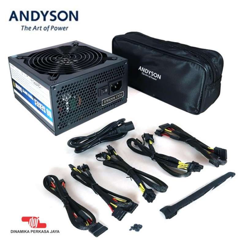 Jual Psu Andyson H6 Series 600W | 600 Watt 80+ Gold Semi Modular di ...