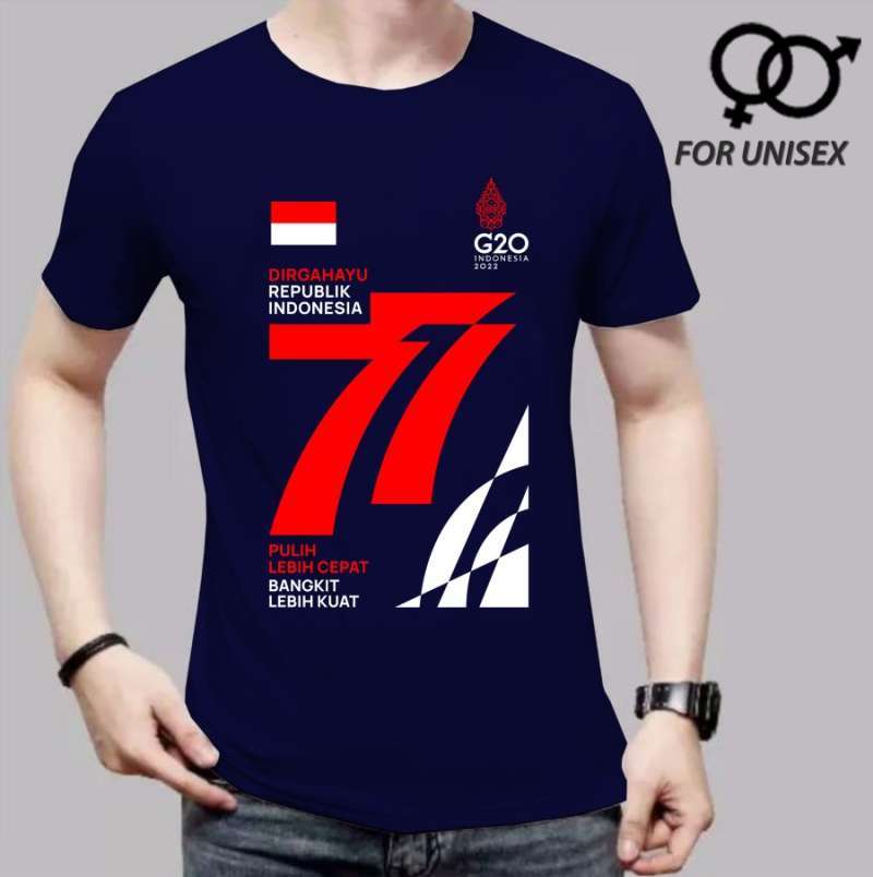 Jual Kaos hut kemerdekaan ri ke 77 baju dirgahayu indonesia 2022 17an - Biru XS di Seller Aje ...