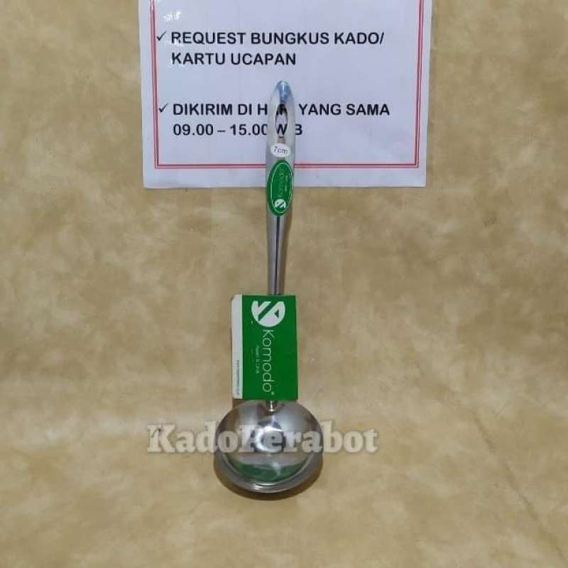Jual irus stainless Komodo 7cm - sendok kuah sukiyaki-sendok kuah sayur ...