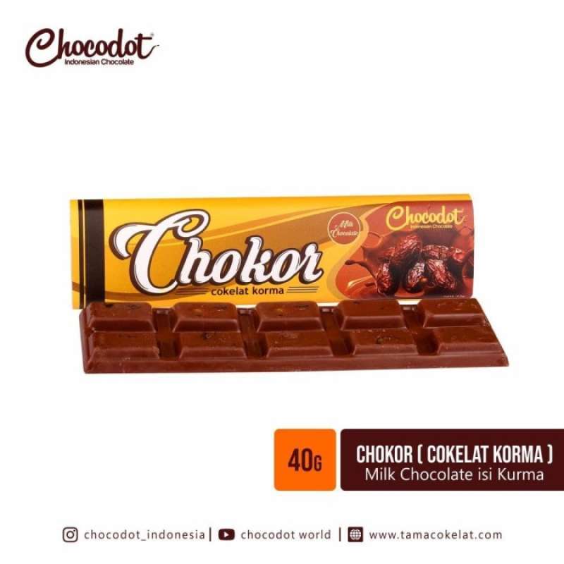 Jual Milk Cokelat Chocodot Chokor ( Cokelat Kurma ) di Seller Makanan ...