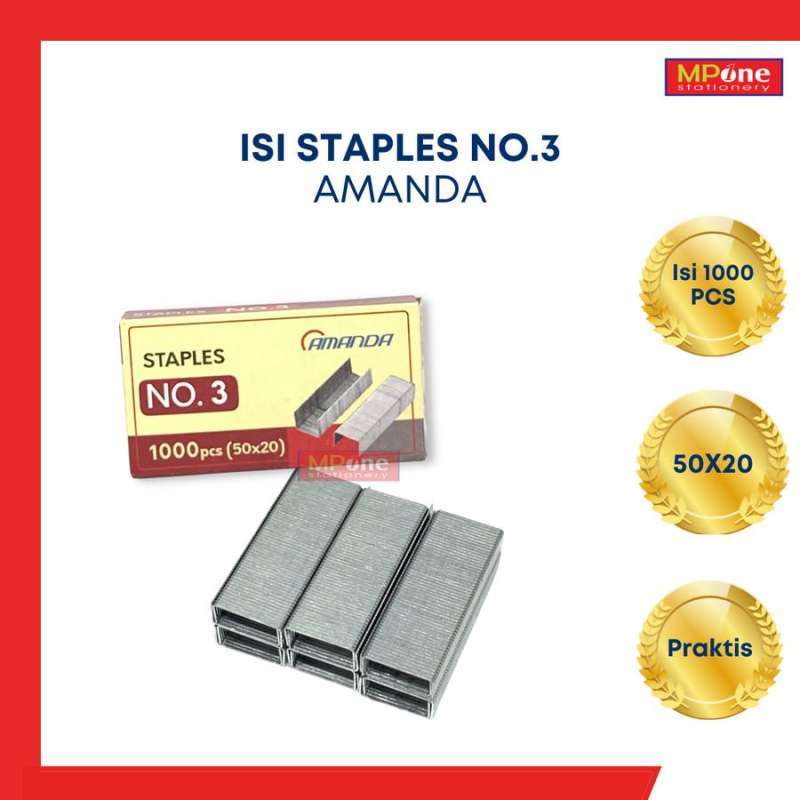 Jual Isi Staples No.3 / Isi Staples No. 3 Amanda di Seller MP ONE ...