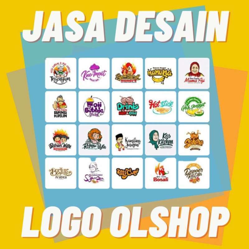 Jual Jasa Buat Logo OLSHOP Desain Logo Online Shop Modern Profesional ...