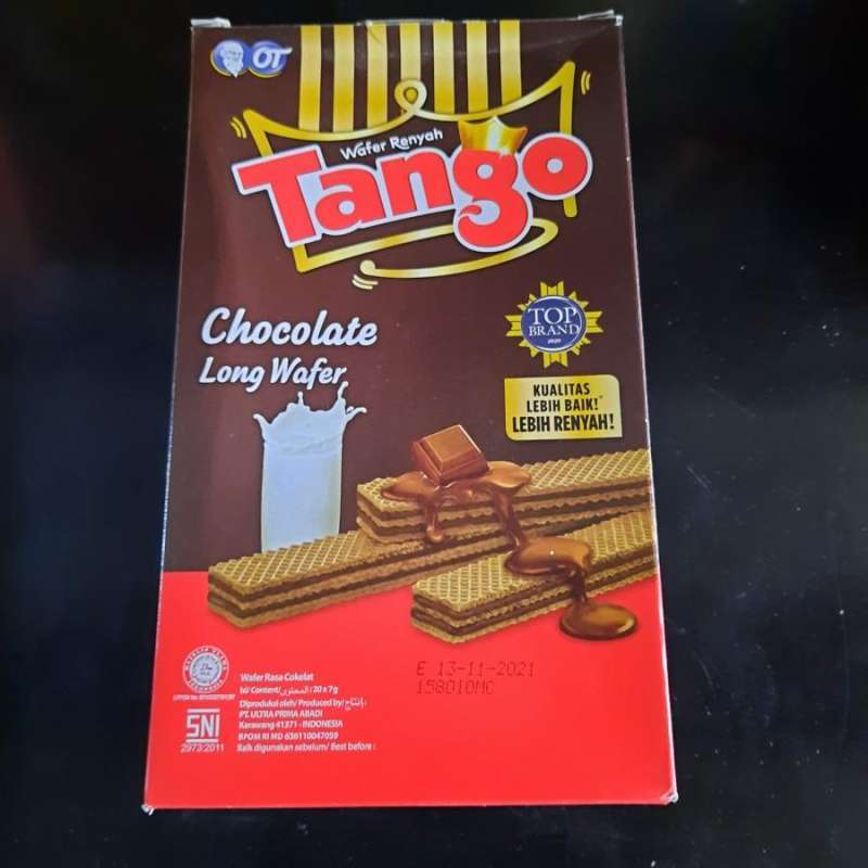 Jual Wafer Tango 500 Rasa Coklat Isi 24 Pcs Di Seller Toko Ade Brata ...