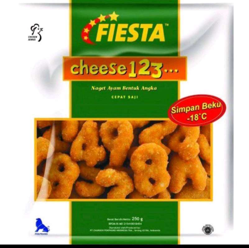 Jual Fiesta Cheese 123 Naget Ayam Bentuk Angka 250 Gram / Chicken ...