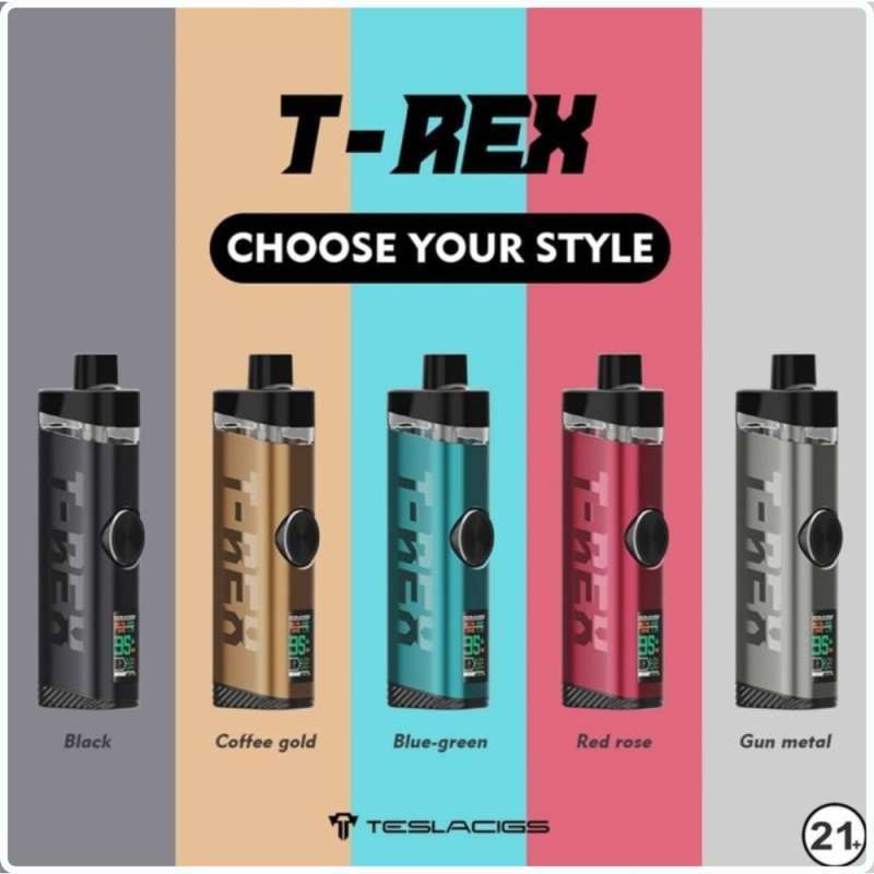 Jual Teslacigs T-Rex 95W Pod Mod Kit 100% Authentic / Tesla Trex Pod ...