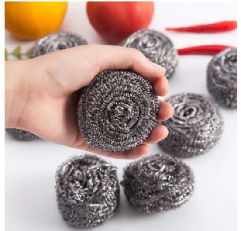 Jual Spon cuci stainless steel wool / kawat besi clean ball di Seller ...