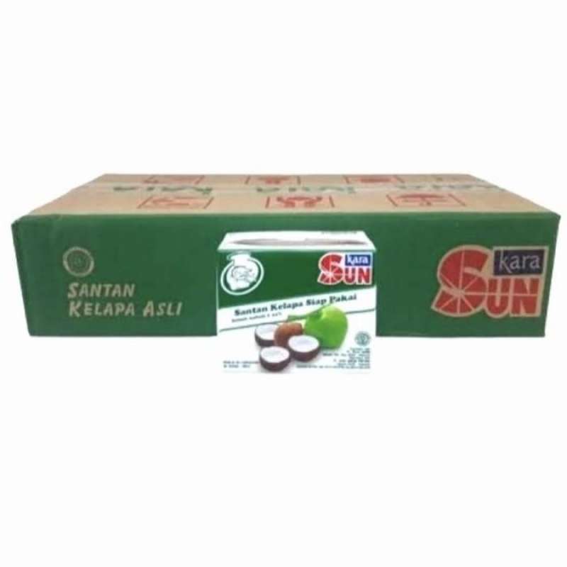 Jual Sun Kara Dus SunKara Santan Santen 1 Karton Dus 200ml 200 ml di ...