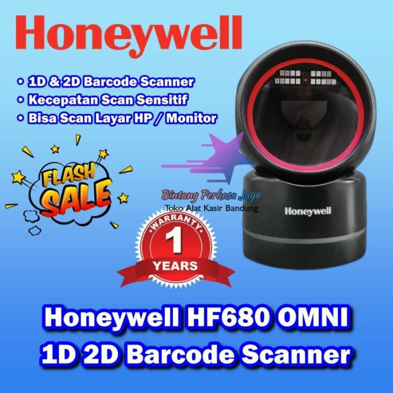 Jual Honeywell HF680 OMNI 1D 2D Barcode Scanner HF-680 HandsFree Area ...