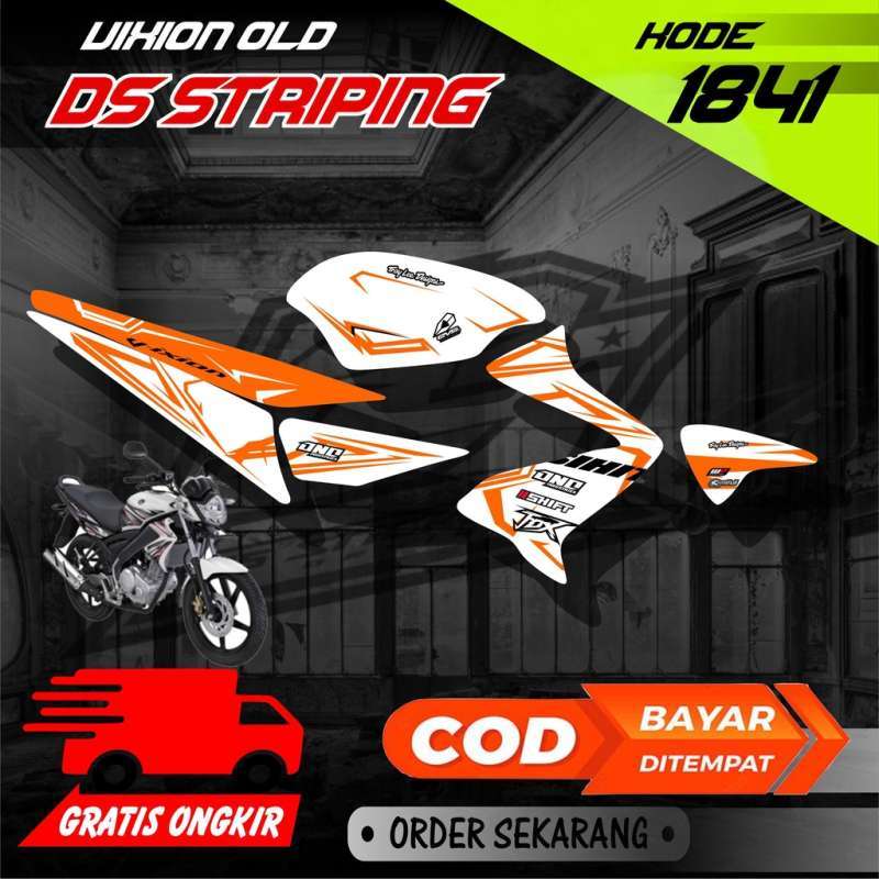Jual 1841 Sticker Striping Motor VIXION OLD List Variasi Desain Motif ...