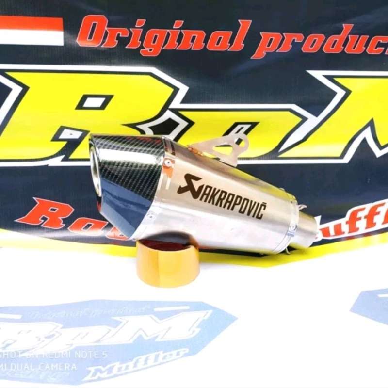 Jual Knalpot Motor Akrapovic Type Short Slincer Only di Seller Kaji ...
