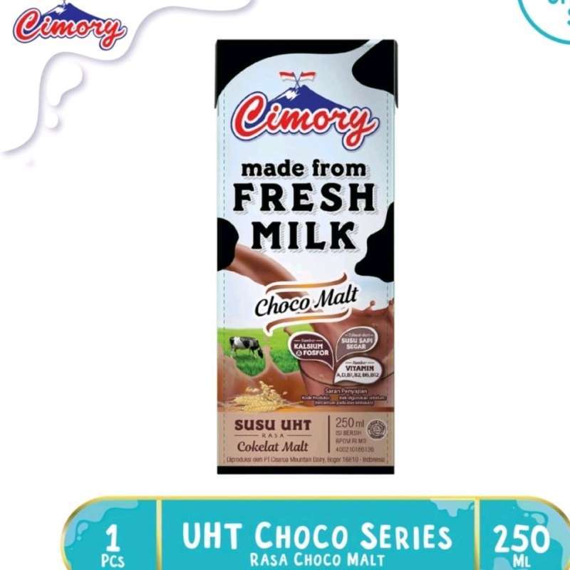 Promo susu cimory uht fresh milk 250ml choco malt Diskon 23% di Seller ...
