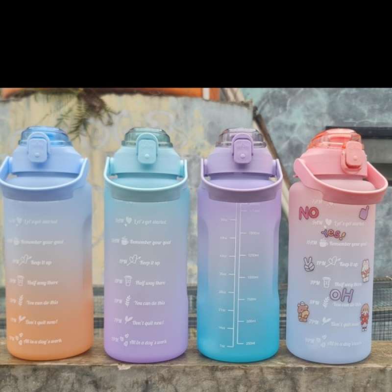 Jual Botol Viral jumbo 2Liter/botol pelangi di Seller A2 Property ...