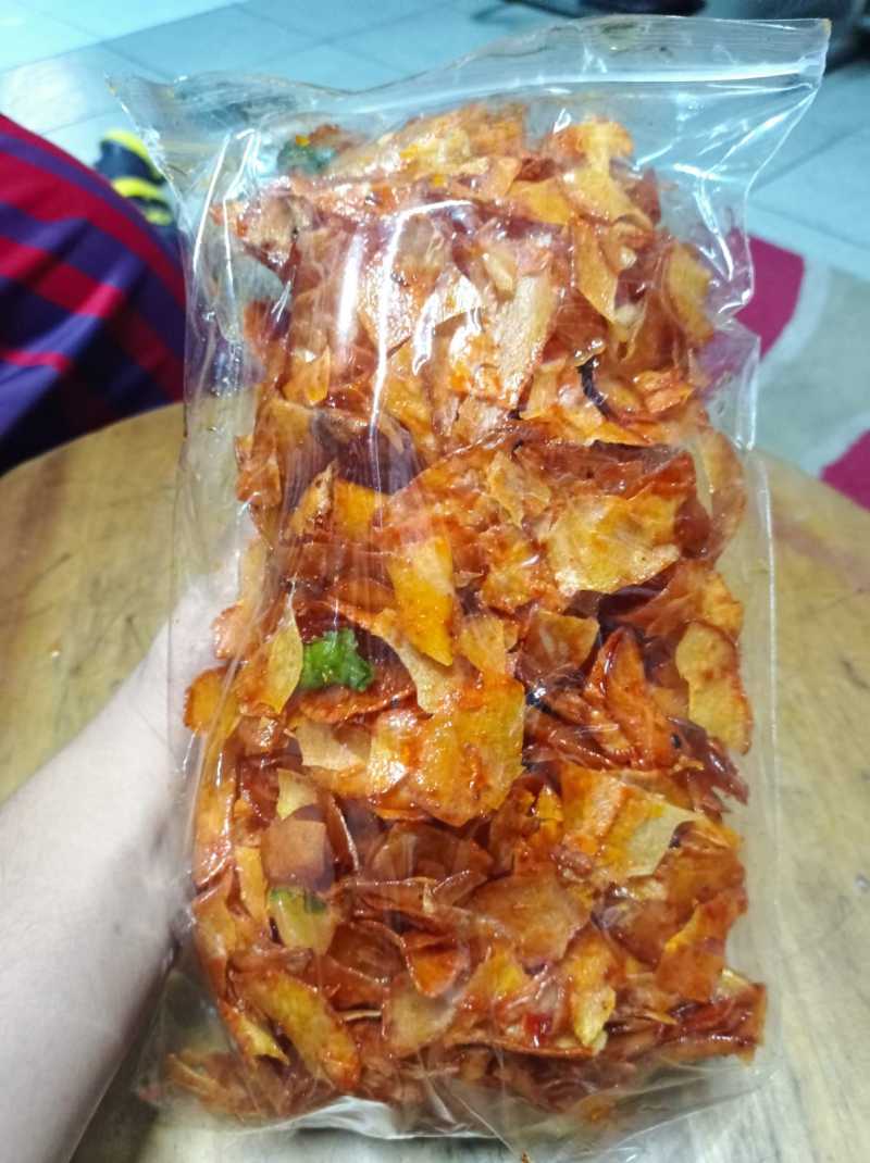 Jual Keripik Singkong Balado Padang Rasa Pedas Manis Daun Jeruk 500 Gr