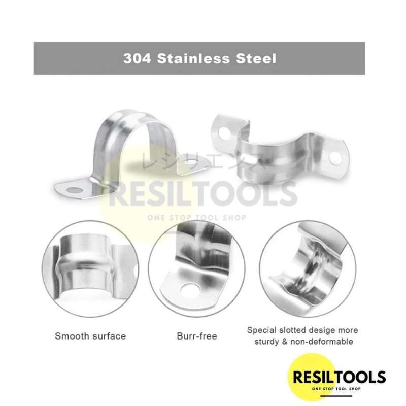 Jual Clamp Omega Stainless Steel M 45 Klem Sadel Pipa Paralon Bando ...