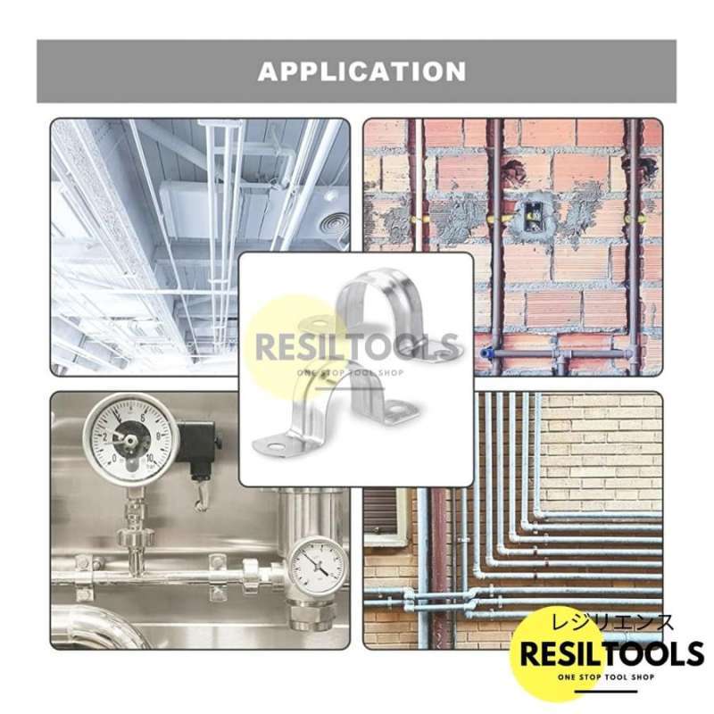 Jual Clamp Omega Stainless Steel M 45 Klem Sadel Pipa Paralon Bando ...