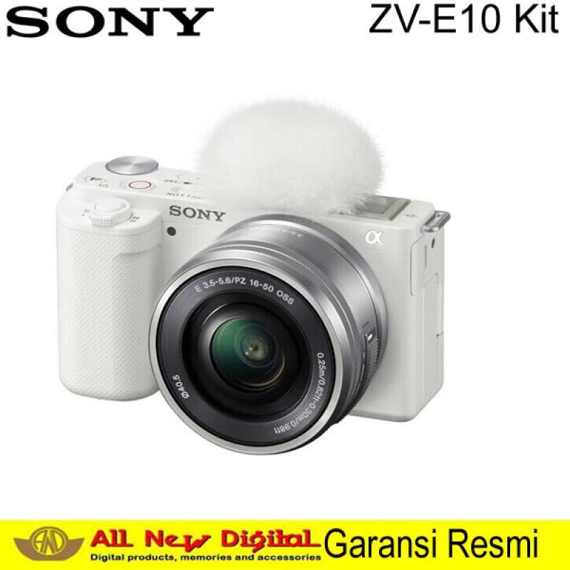 Promo Sony Zv-e10 Kit (selp1650) Aps-c Camera - White Diskon 14% Di ...