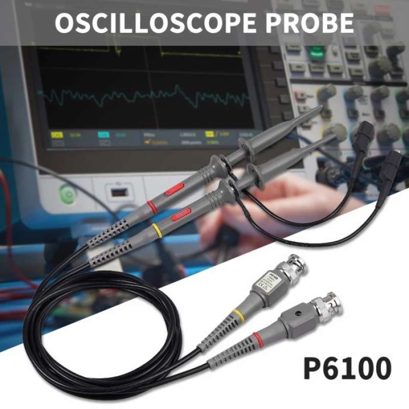 Promo 1Set Probe Osiloskop 100Mhz Oscilloscope Probe Scope Clip Probe ...