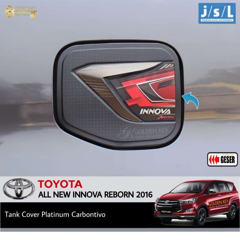 Jual JSL Tank Cover All New Innova 2016 Tutup Tangki Bensin Platinum Carbontivo di Seller GOLDEN ...