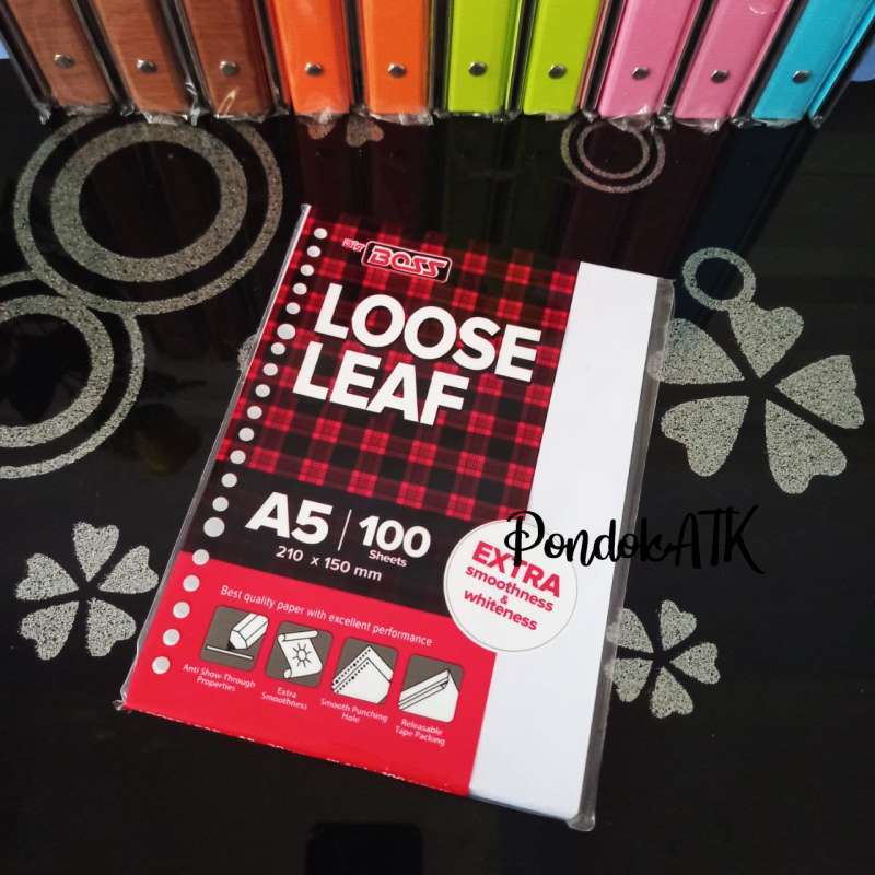 Jual Isi Binder / Kertas Binder Putih Bergaris A5 100 lembar Big Boss ...