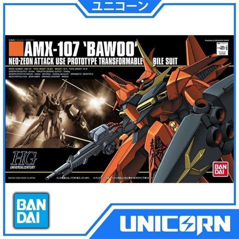 Jual HGUC BAWOO / 1/144 HG GUNDAM BANDAI ORIGIMAL AMX-107 di Seller Unicorn Toys - Unicorn Toys ...