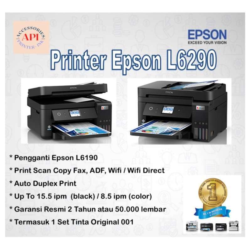 Promo Printer Epson L6290 L 6290 Print Scan Copy Fax Wi-fi Duplex Adf ...